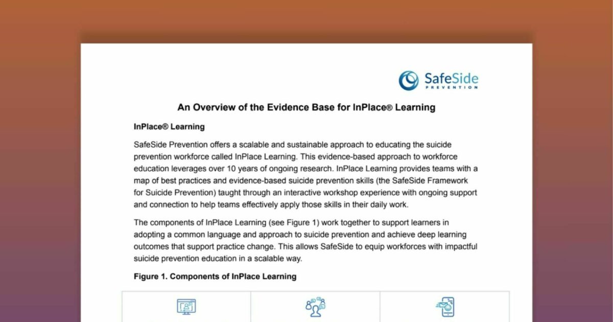 An Overview of the Evidence Base for InPlace® Learning